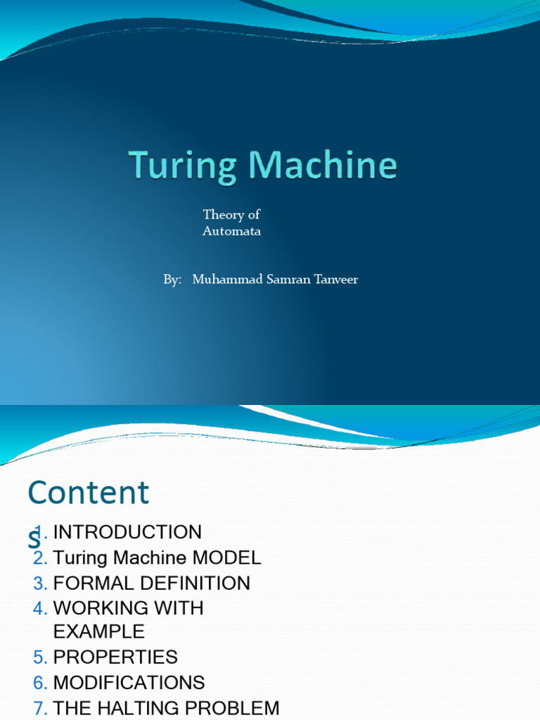 Turingmachine 200502170350 | PDF | Formalism (Deductive) | Theoretical Computer Science