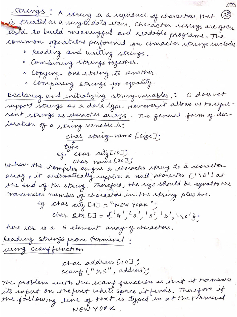 Strings Structure Union File Handling | PDF