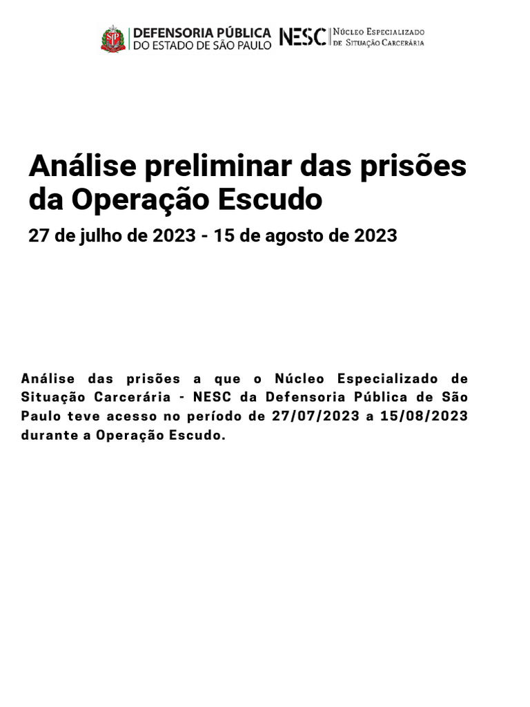 Dados NESC Operacao Escudo | PDF | Jurisdição | Estado