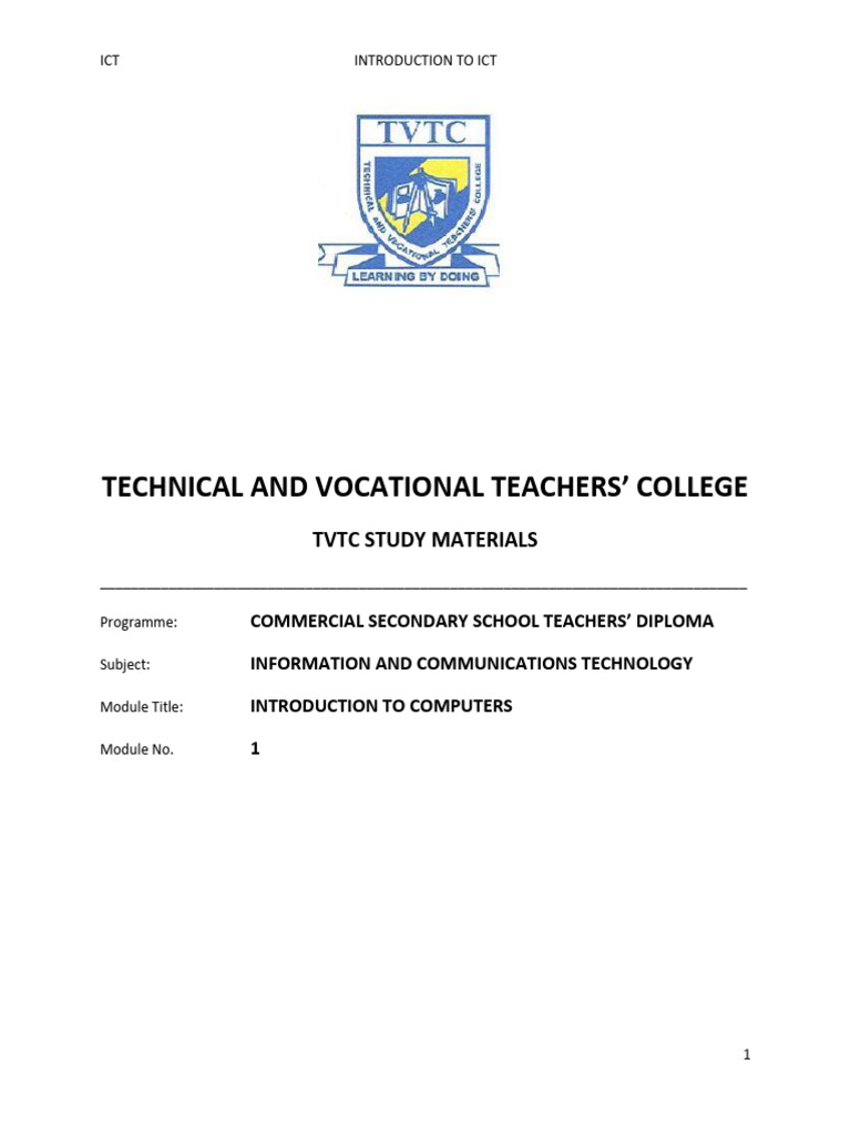 ICT MODULE | PDF | Educational Technology | Learning