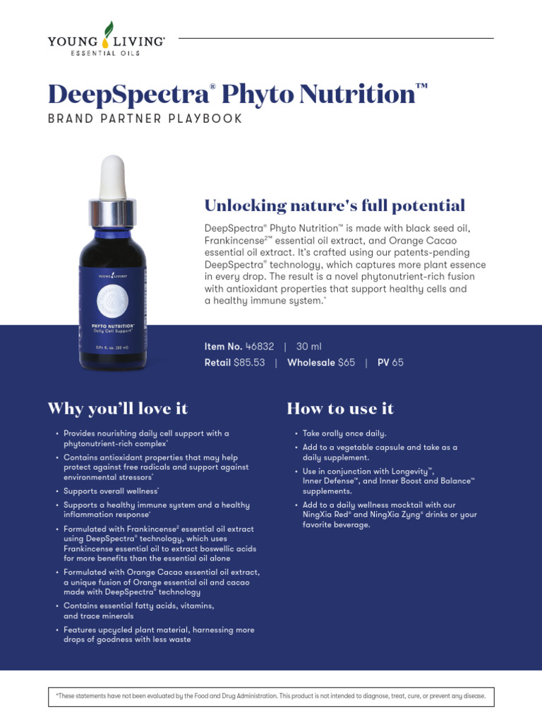 DeepSpectra Phyto Nutrition Playbook | PDF | Dietary Supplements