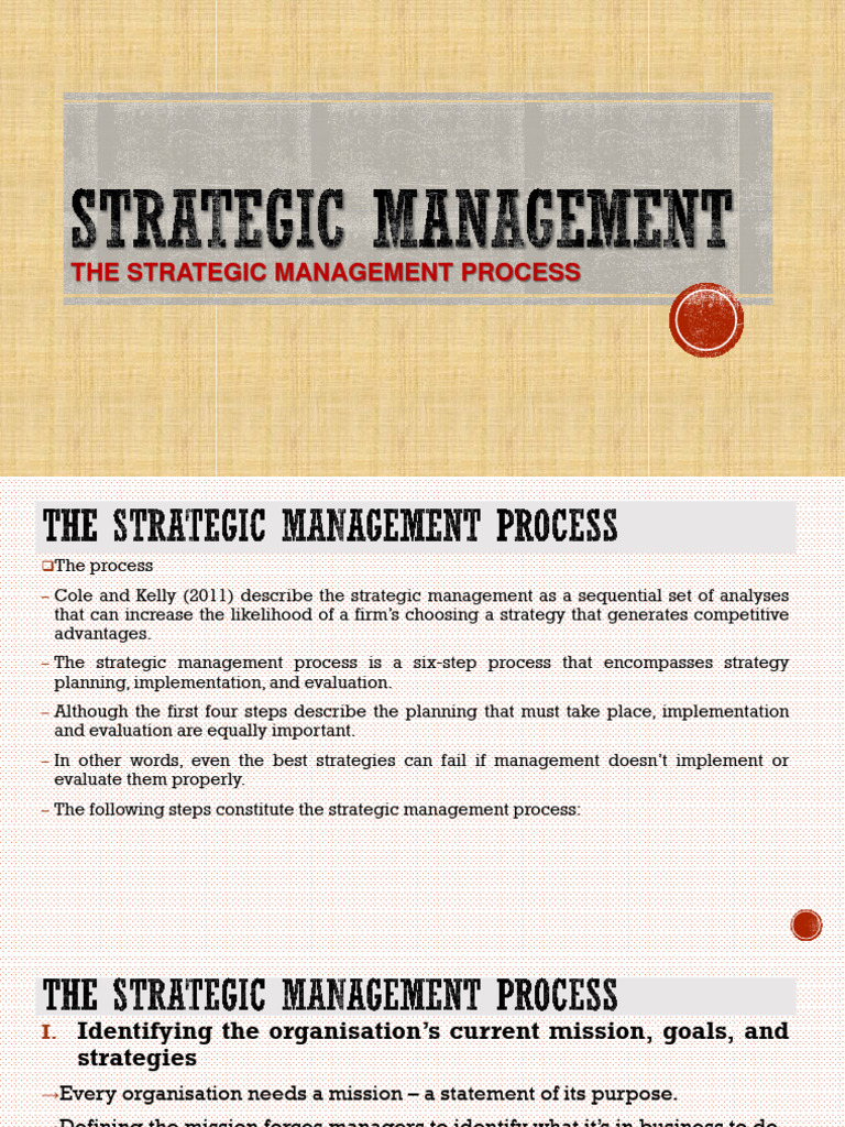 Strategic Management | PDF | Strategic Management | Program Evaluation