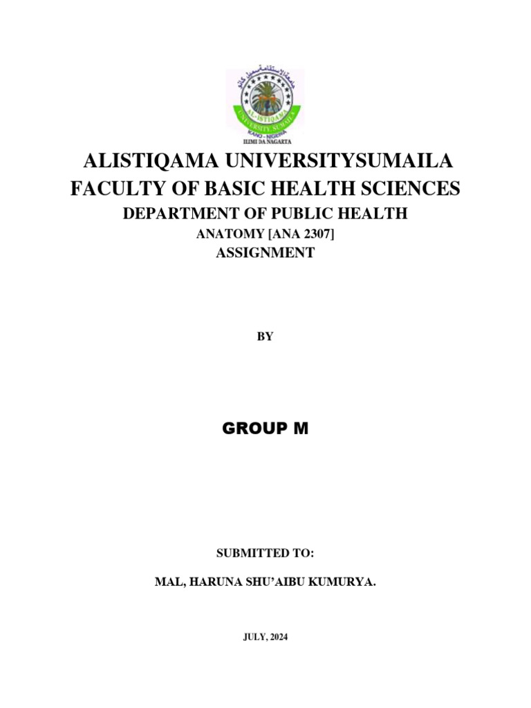Alistiqama Universitysumaila: Faculty of Basic Health Sciences | PDF | Ovary | Ovarian Cancer