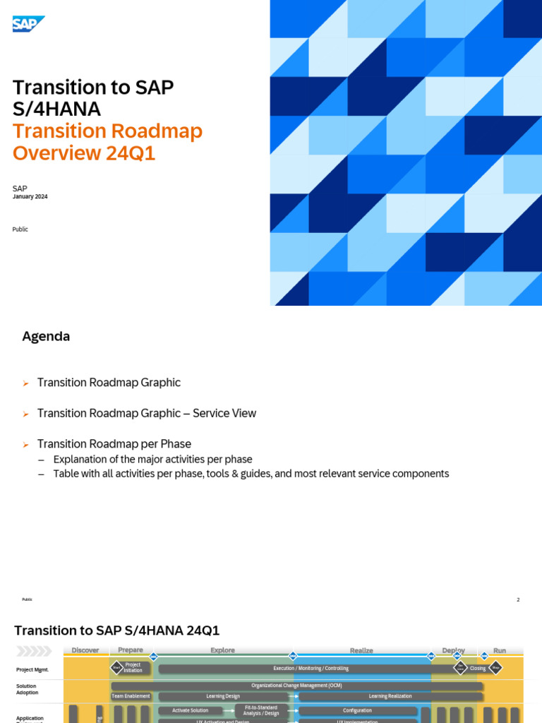 Transition_Roadmap__Overview_24Q1 | PDF | Analytics | Software Prototyping