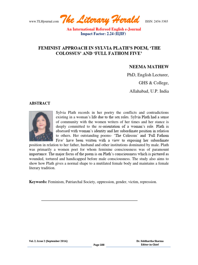 74.neema Mathew Article21 | PDF | Sylvia Plath | Feminism