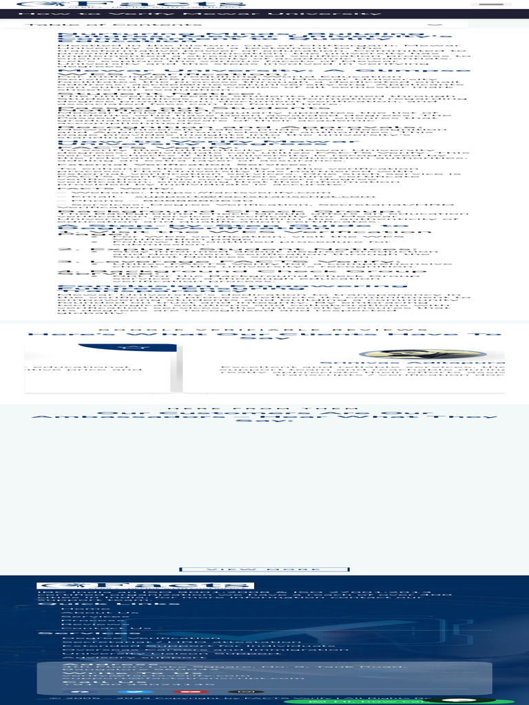 How To Verify Mewar Universit | PDF | Verification And Validation | Authentication