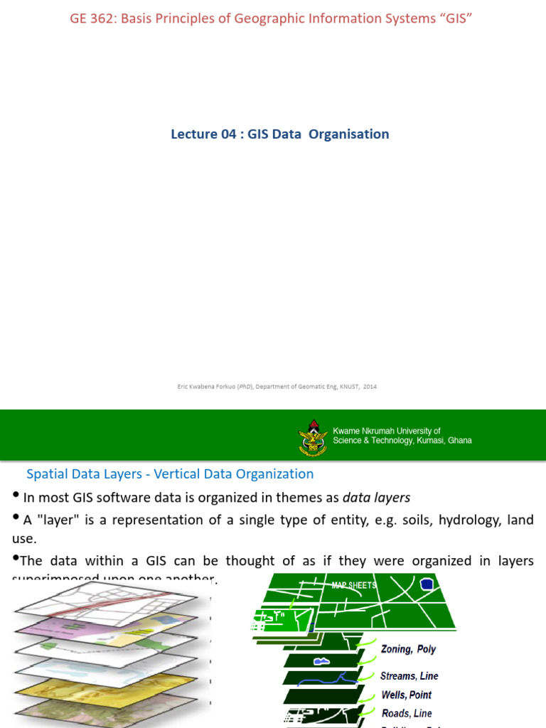 GIS Data Organization and Layers Explained | PDF | Arc Gis | Geographic ...