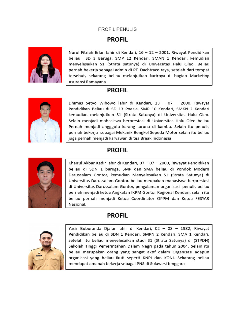 PROFIL PENULIS | PDF