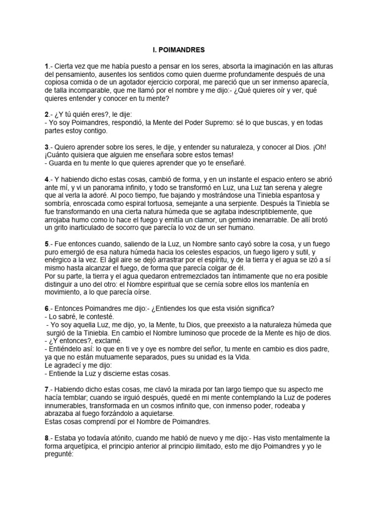 Emailing Poimandres - 1 | PDF | Amor | Dios