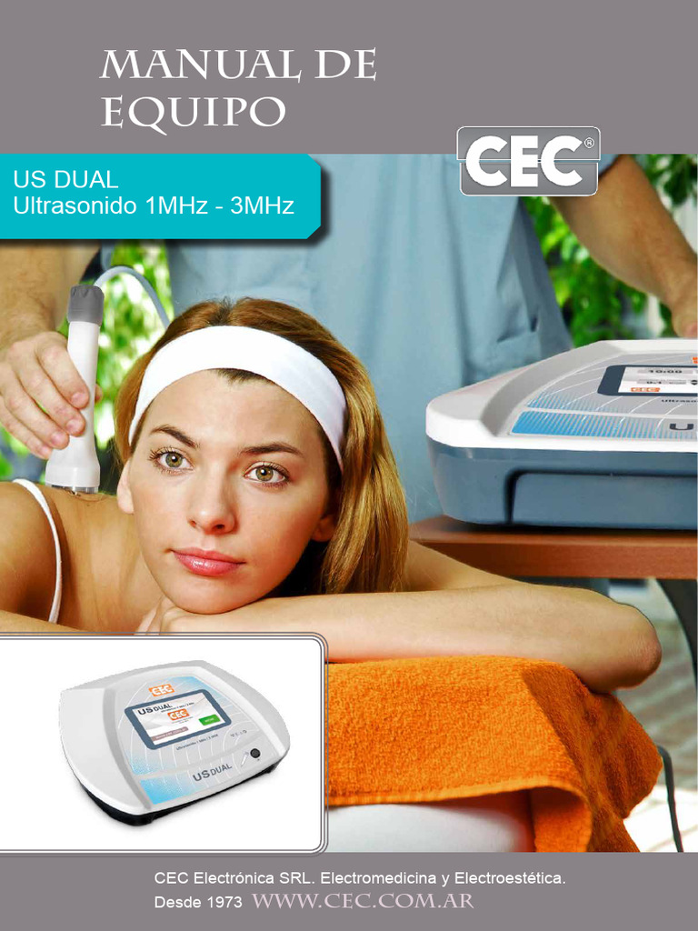 Manual de Ultrasonido US DUAL CEC | PDF | Ultrasonido | Piezoelectricidad