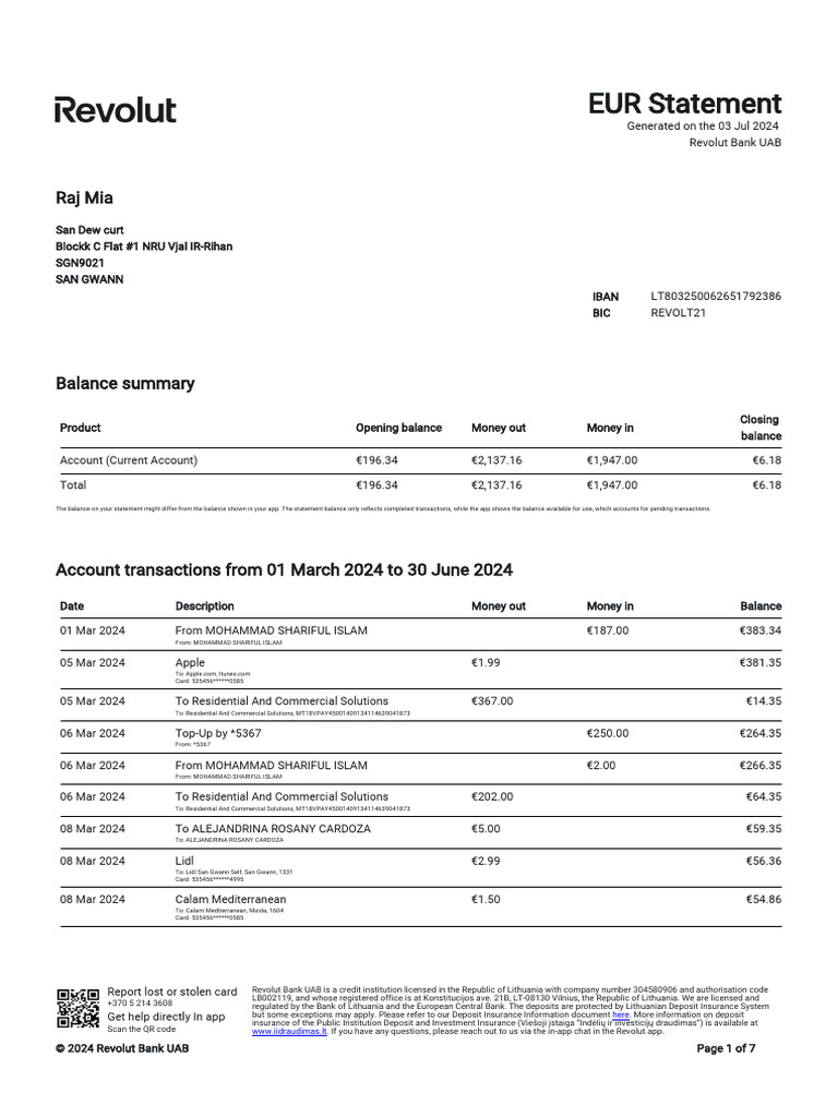 Revolut | PDF | Banks | Lithuania