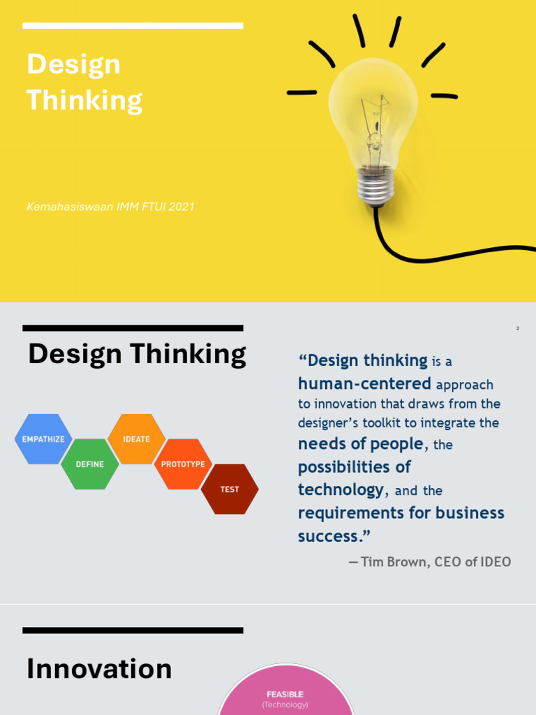 Design Thinking - Kema BEM 2024 | PDF | Karier & Perkembangan | Seni