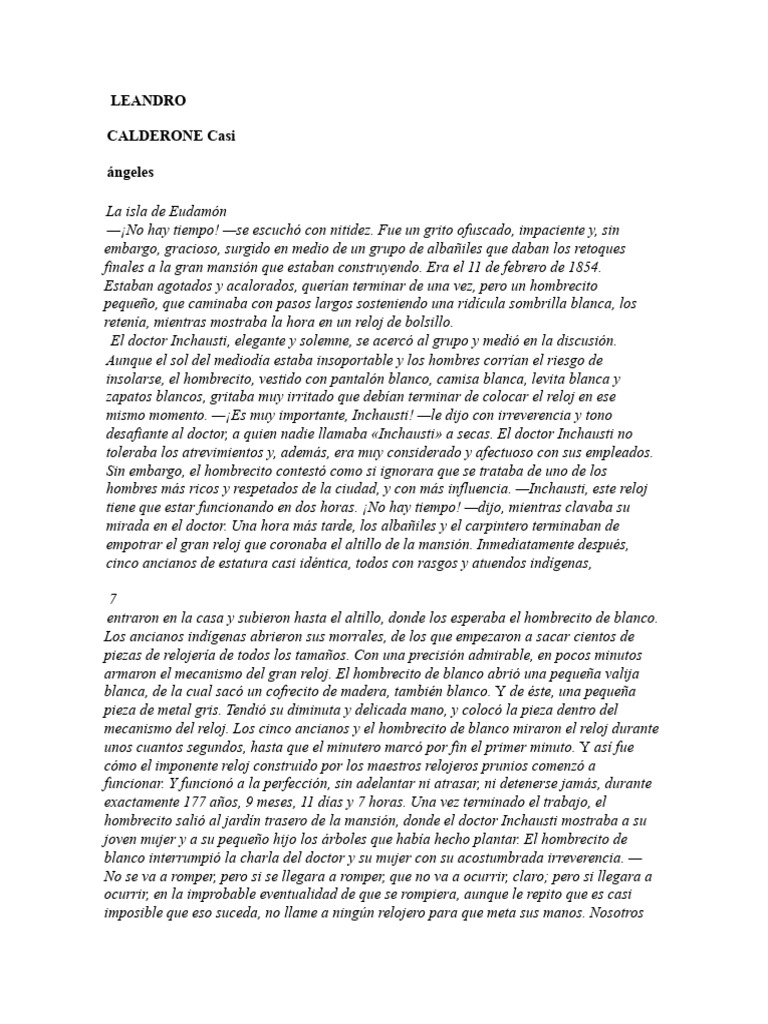 Casi Angeles 01 La Isla de Eudamon | PDF | Reloj