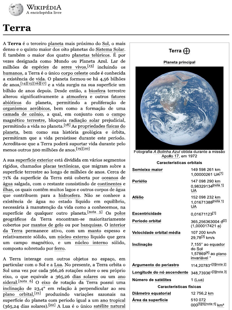 Tudo sobre a Terra: Guia Completo | PDF