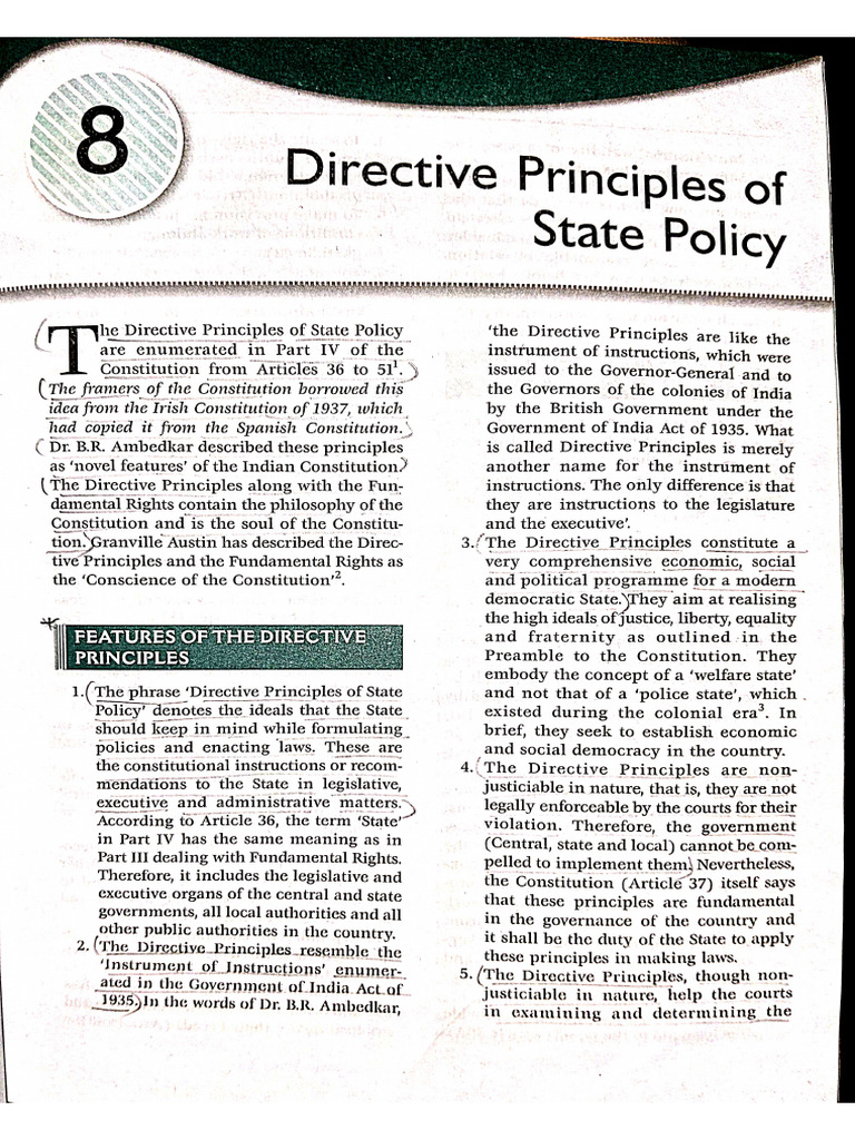 Directive Principles of State Policy | PDF