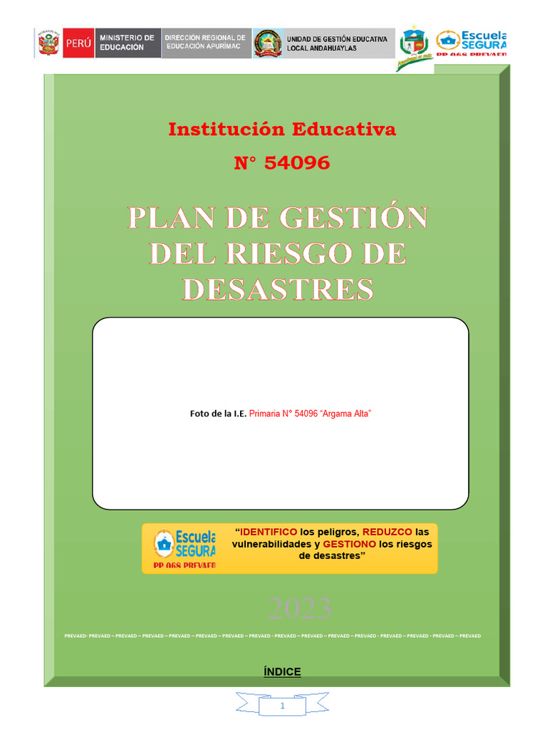 Plan GRD Ie 2022 (Modelo) | PDF | Radiación | Riesgo