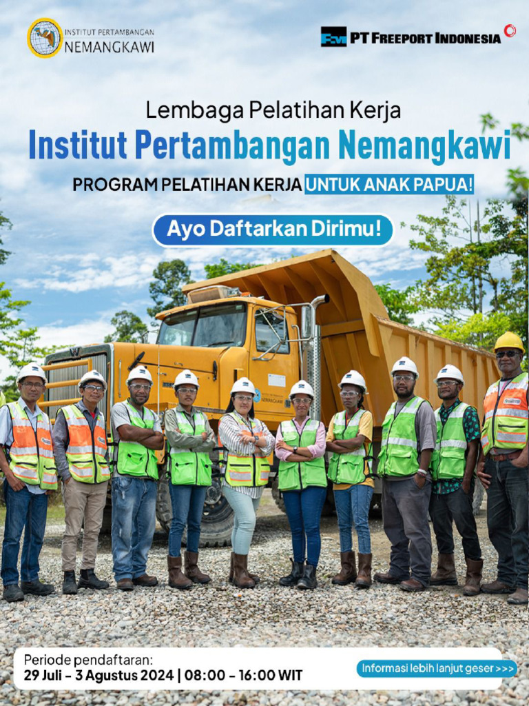 Program Pelatihan Kerja Institut Pertambangan Nemangkawi-1 | PDF