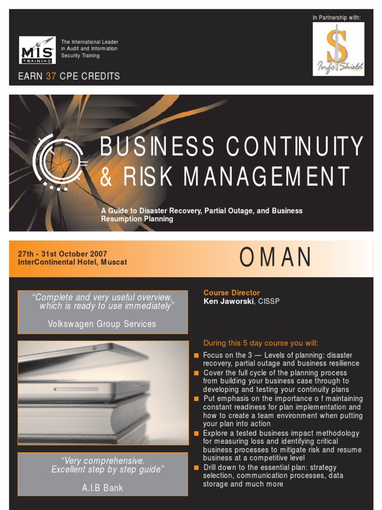 Business Continuity Course | PDF | Business Continuity | Risk Management