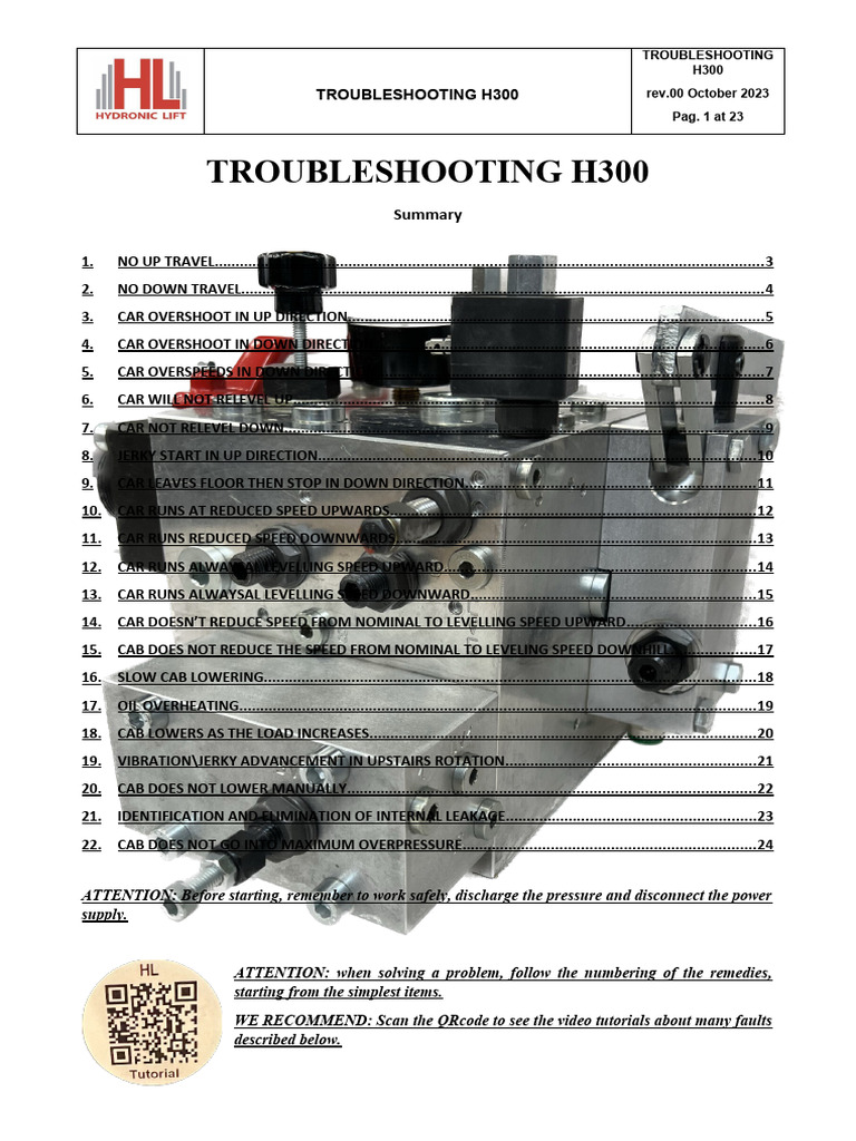 Troubleshooting H300 - ING - Rev.00 | PDF | Valve | Pressure Measurement