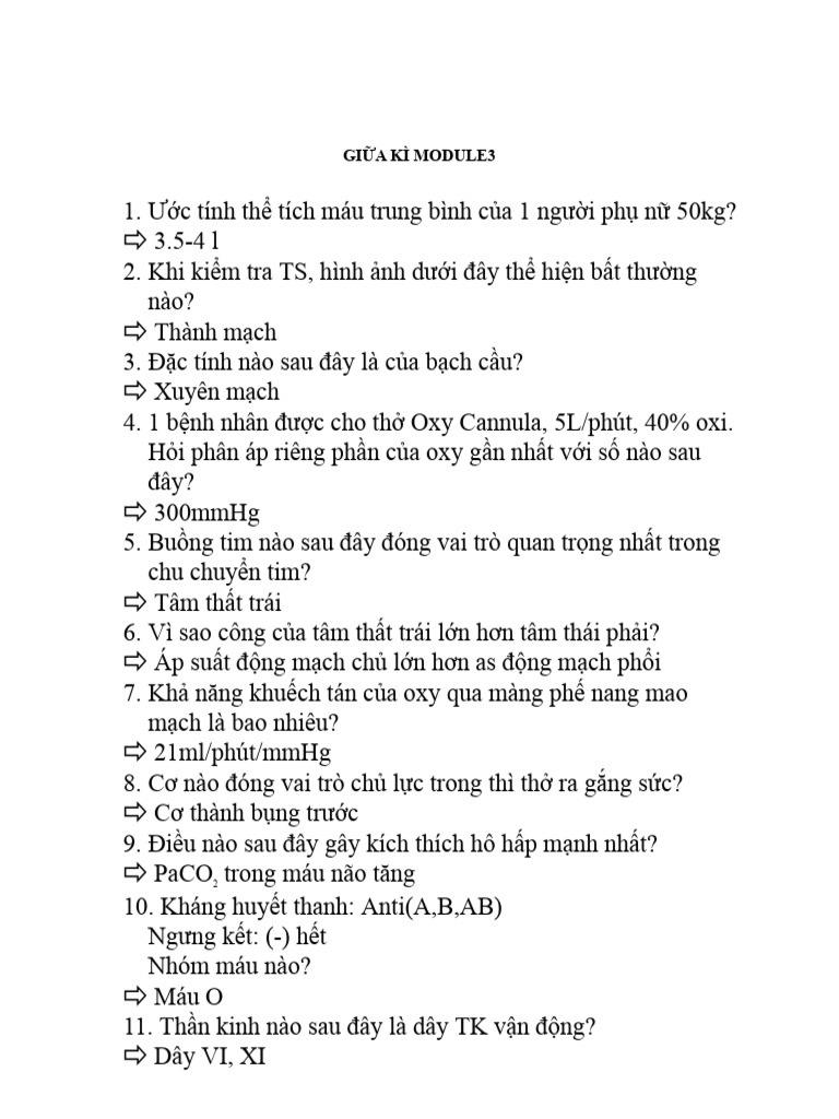 30 Y18 Sinh Lý | PDF