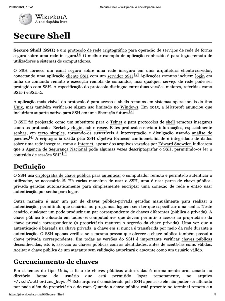 06 - Secure Shell | PDF