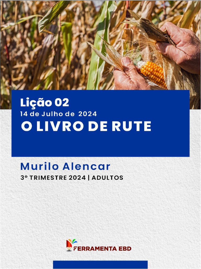 Subsidio O Livro de Rute 02 3Tm 2024 Gratuito | PDF | Livro de Ruth ...