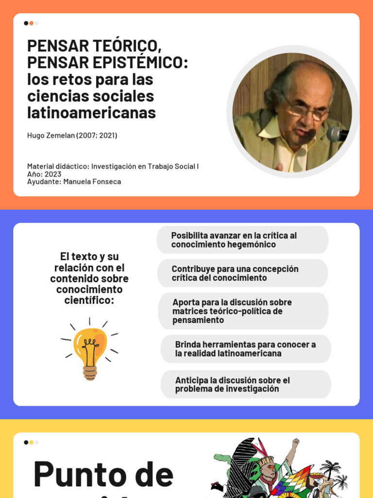 Power Point Zemelman | PDF | Pensamiento | Teoría