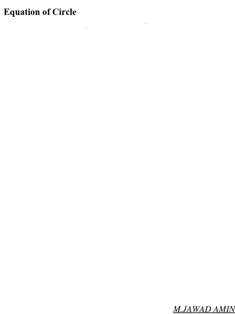 Equation of Circle Worksheet | PDF | Classical Geometry | Euclid