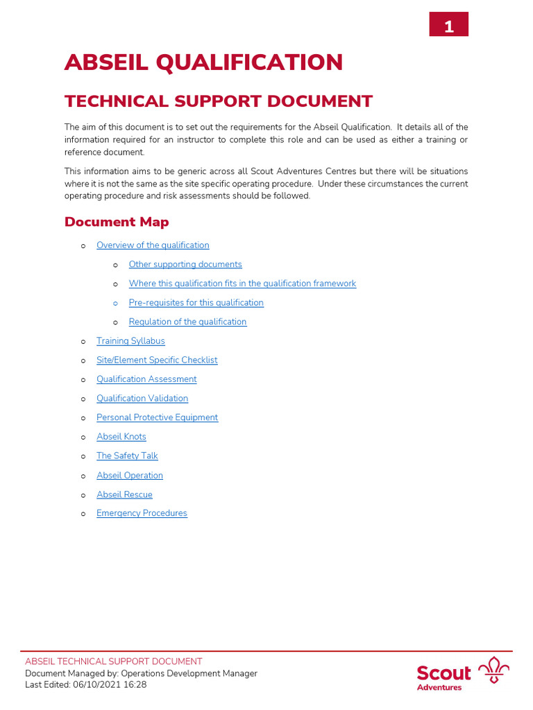 Abseil Qualification Guide | PDF | Technology & Engineering
