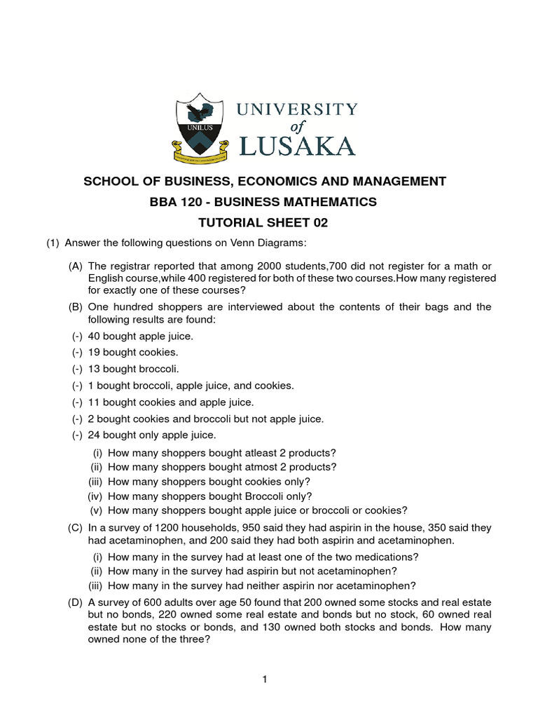 Bba 12o - Tutorial Sheet 02 | PDF | Dell