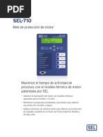 SEL-710-5: Relé de Protección de Motor | PDF | Relé | Motores