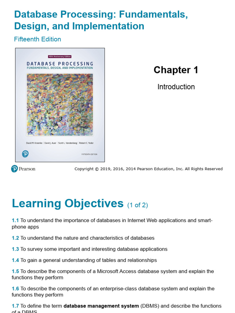 Chapter 1 PPT Introduction | PDF | Databases | Microsoft Access