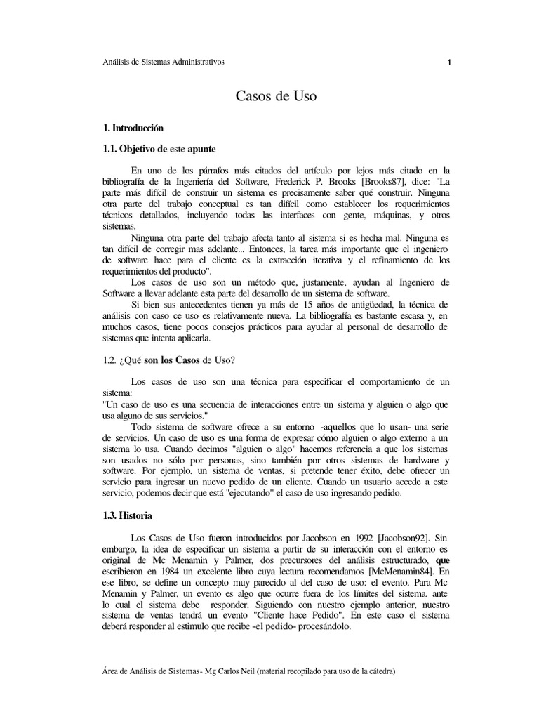 Casos de Uso | PDF | Caso de uso | Lenguaje de modelado unificado