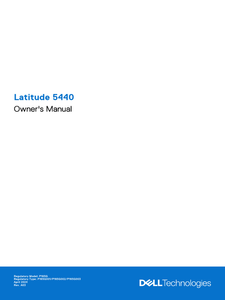 Latitude 5440 Owner's Manual Guide | PDF | Usb | Bios