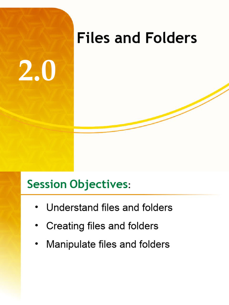 BBA100 - 2.0 Files and Folders | PDF | Computer File | Icon (Computing) BBA100 - 2.0 Files and Folders | PDF | Computer File | Icon (Computing)