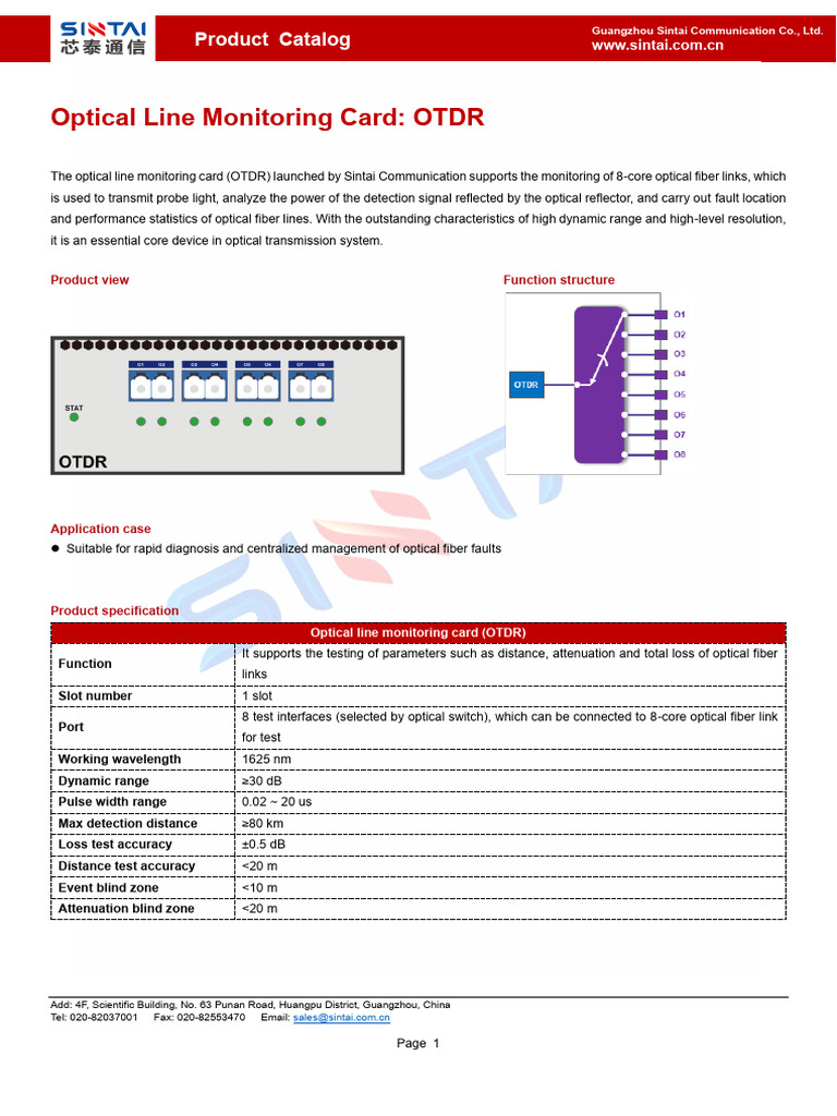 Fiber Monitoring Otdr Pdf
