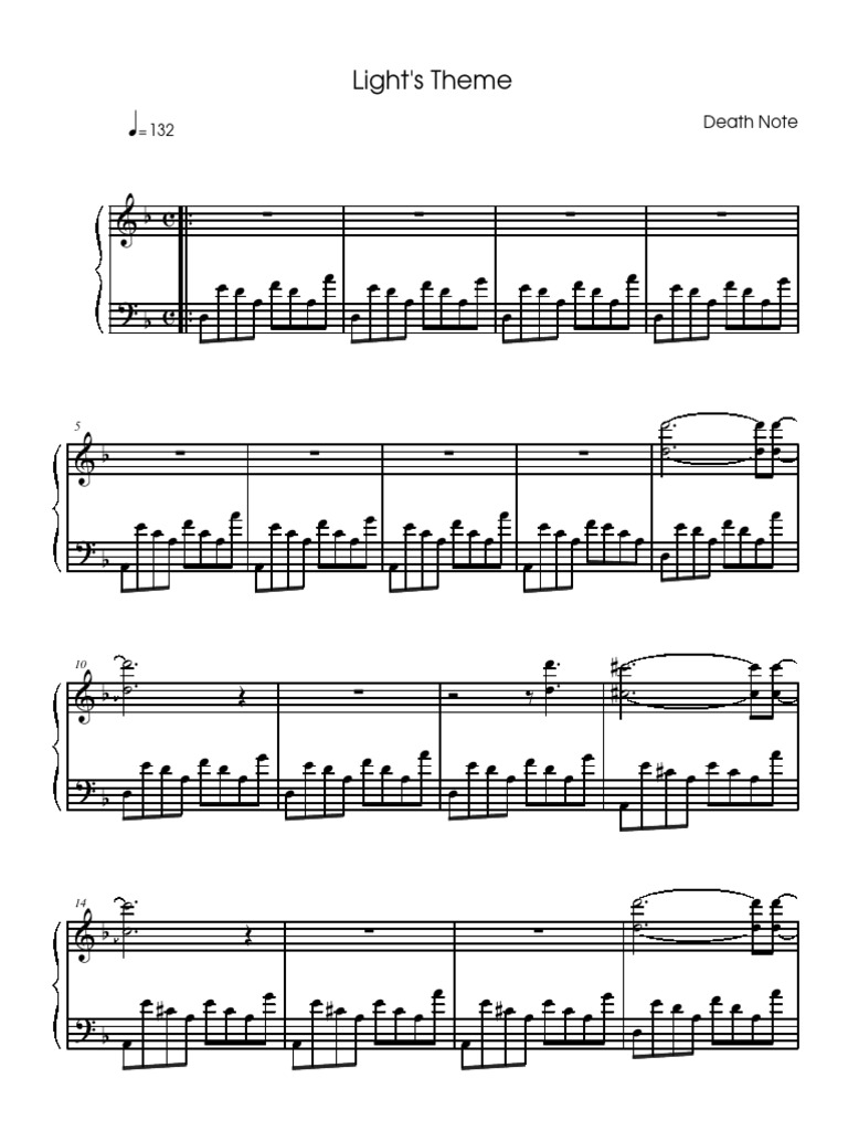 Death Note Lights Theme | PDF
