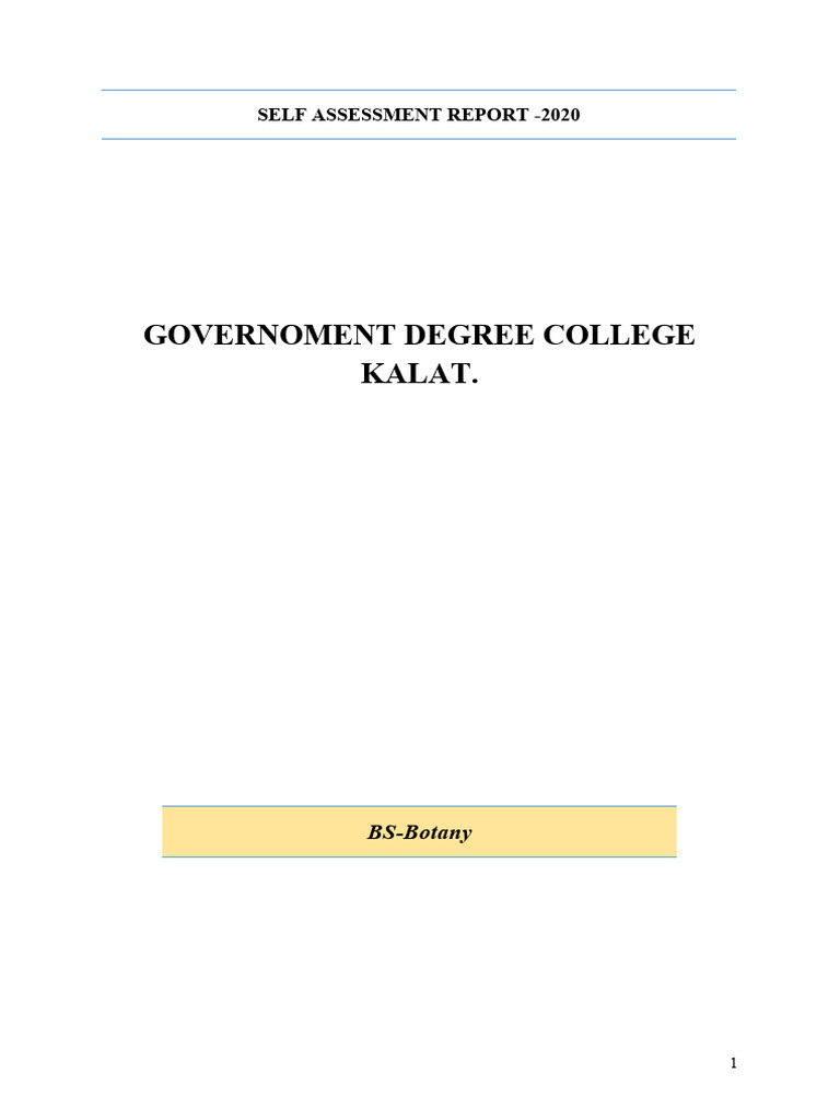 1-Bs-Botany GDC Kalat New 2020 | PDF