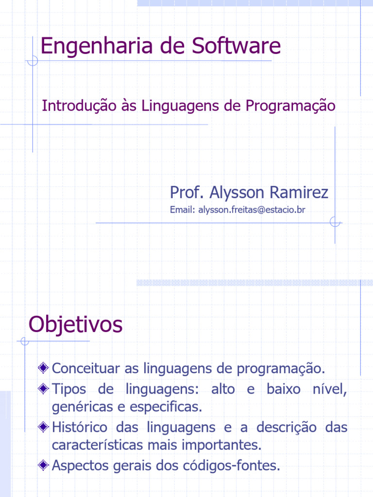 Aula 05 - Linguagens de Programação | PDF | Linguagem de programação ...