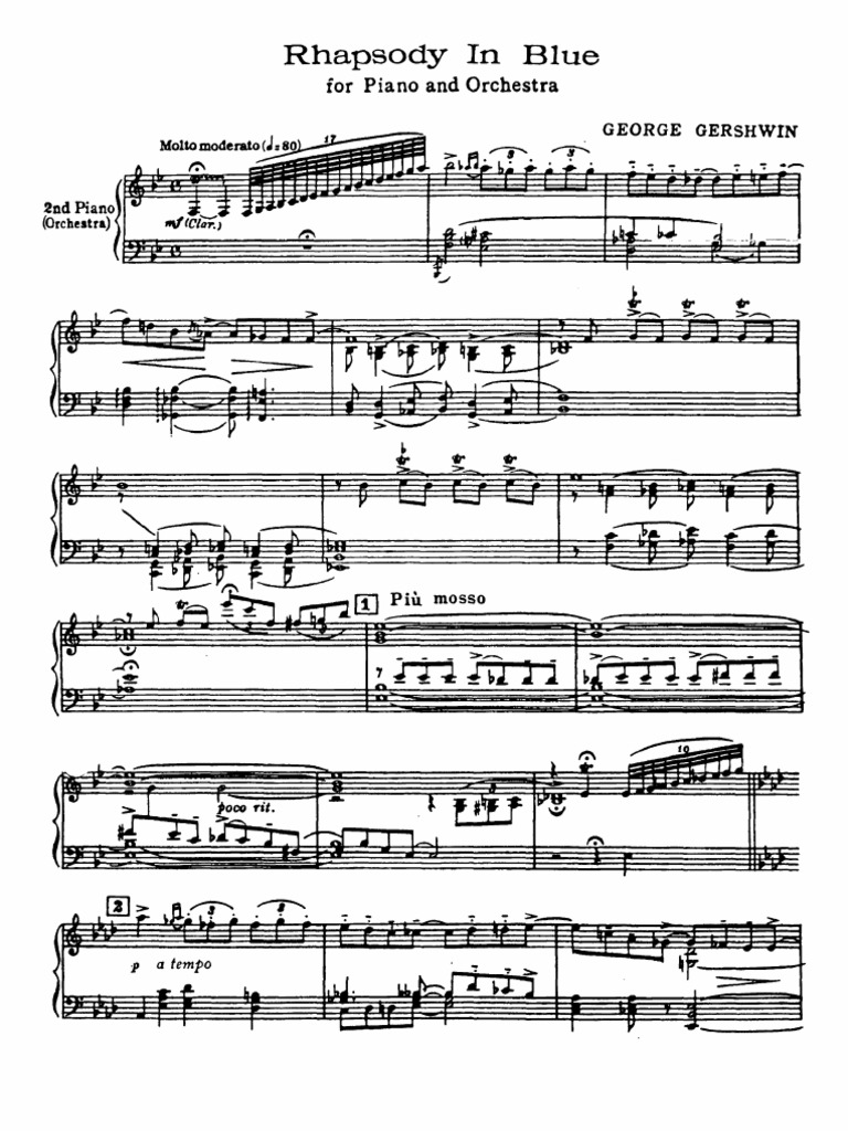IMSLP10970-George Gershwin - Rhapsody in Blue (Piano & Orchestra) | PDF