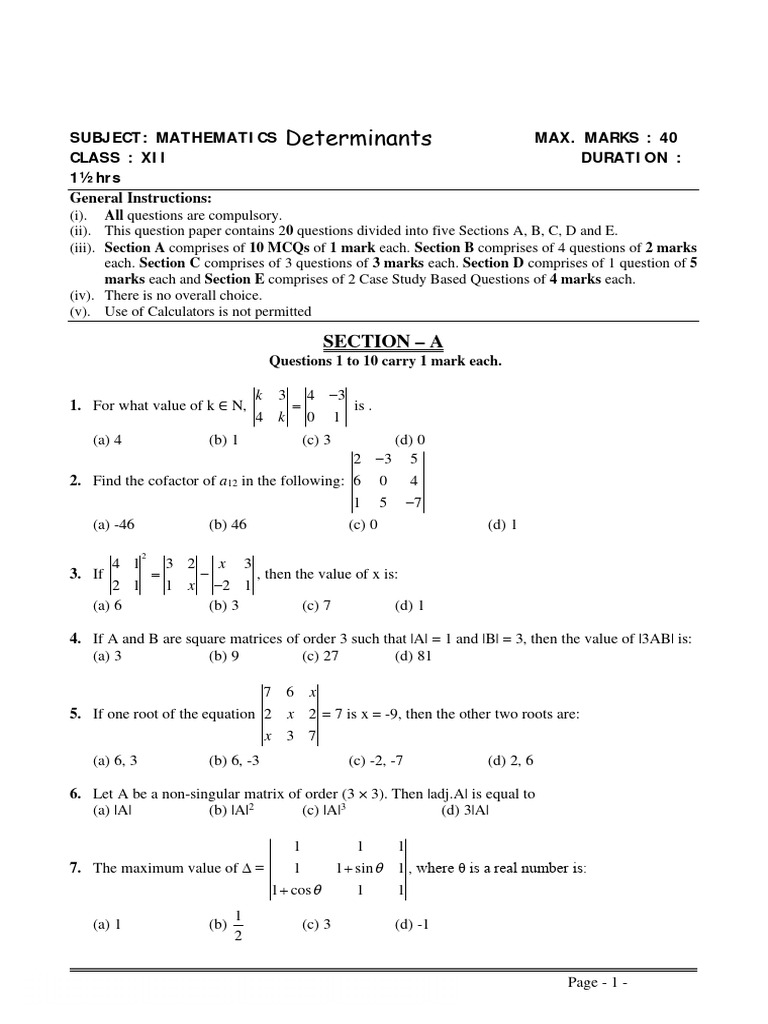 ISMAILUUUUUUUUUUUU | PDF | Matrix (Mathematics) | Determinant