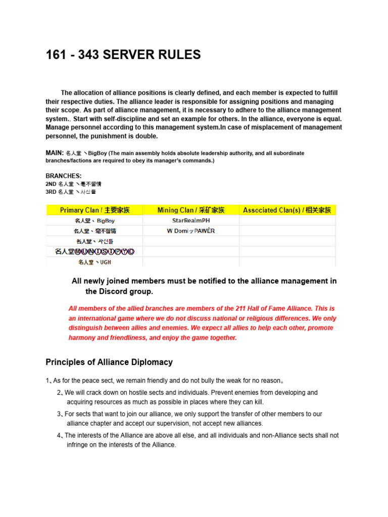 161 - 343 Server Rules | PDF | Government | Justice
