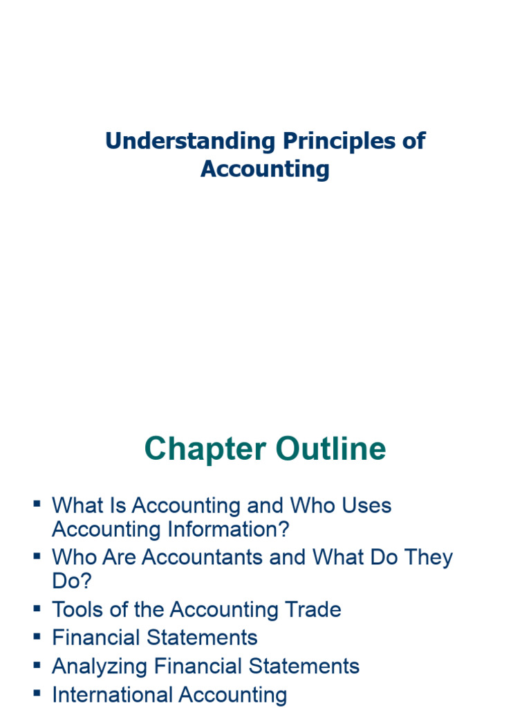 Principles of Accounting | PDF | Expense | Equity (Finance)