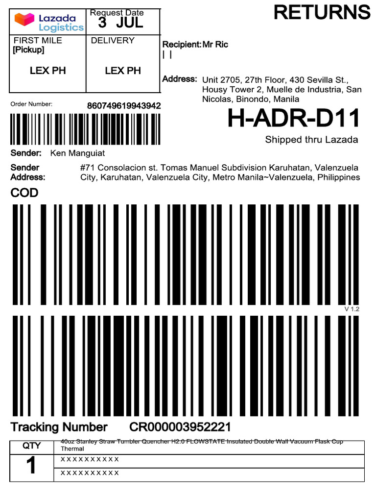 Return Label | PDF