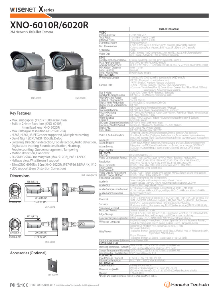 Xno-6010r 6020r Specifications | PDF | Internet Protocols | Internet Standards