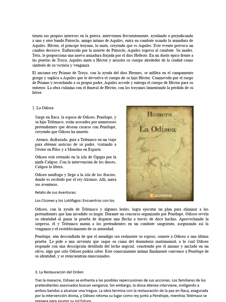 Homero | PDF | Odiseo | Héctor