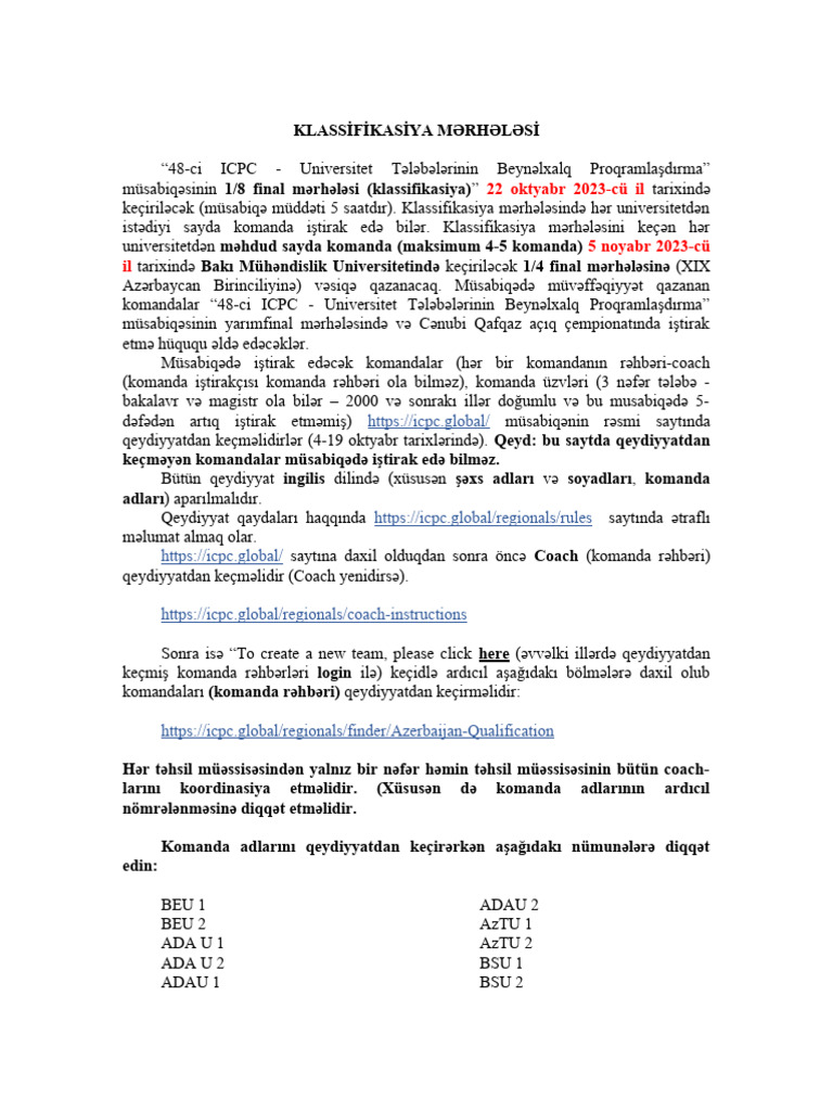 ICPC 2023-2024 ICPC Azerbaijan Dosikn | PDF