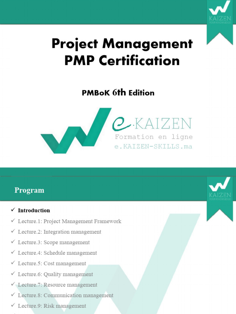 V6 Project Management and PMP - All Courses | PDF | Project Management | Leadership