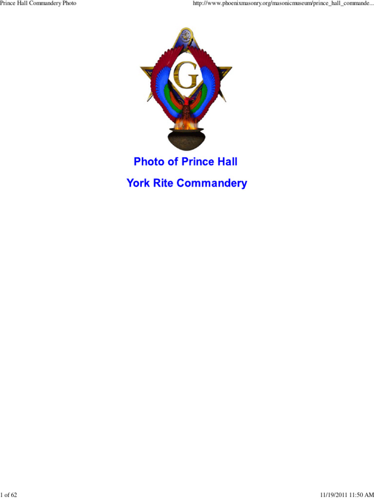 Prince Hall Commandery Historical Photo | PDF | Lawsuit | Supreme Court ...