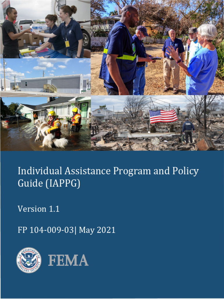 FEMA - Individual Assistance Program and Policy Guide (IAPPG) | PDF ...